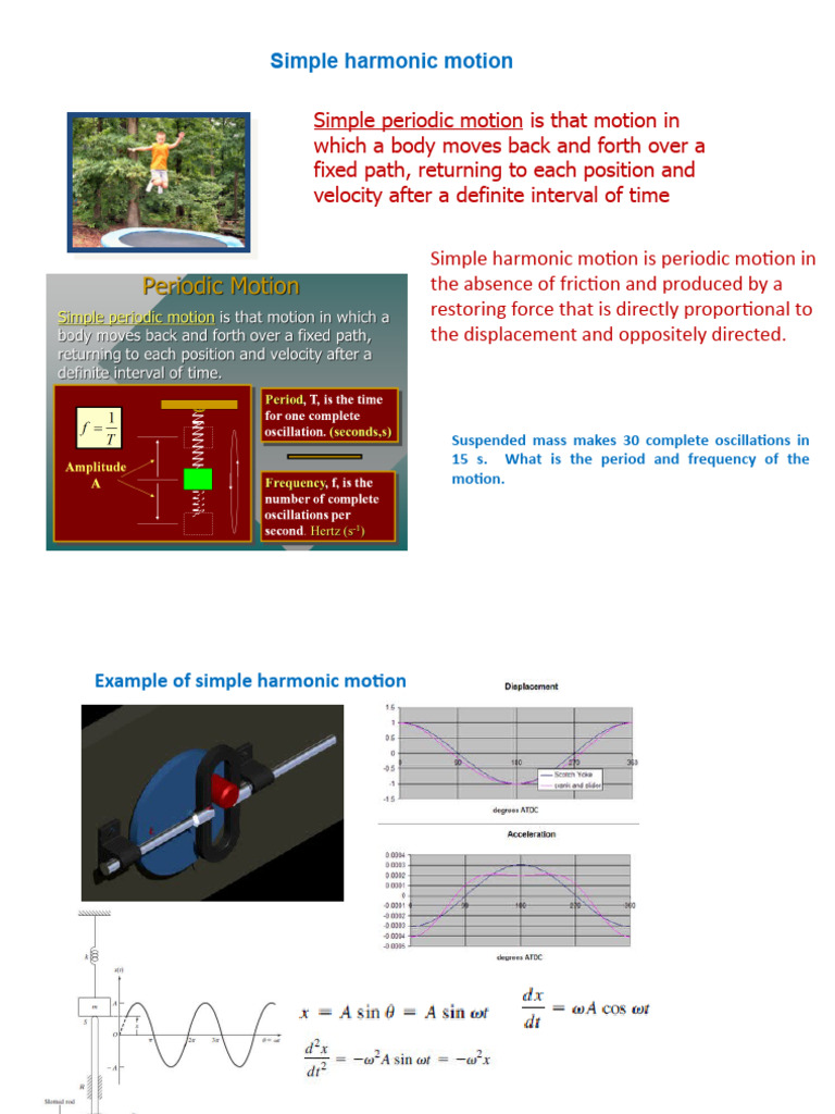 Simple Harmonic Motion | PDF