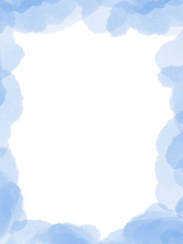 Documento A4 Portada Trabajo Acuarela Infantil Azul | PDF