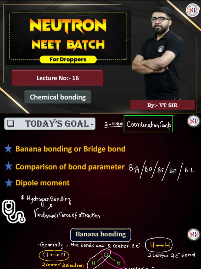 Lecture 16 - Banana Bonding | PDF