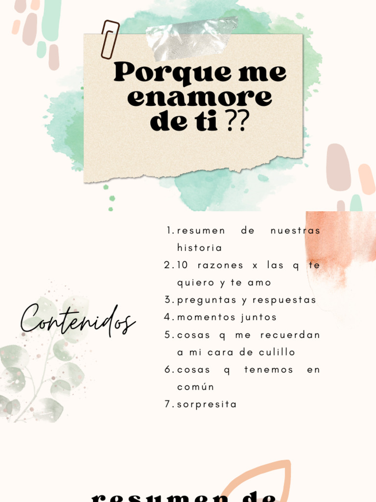 Porque Me Enamore de Ti | PDF