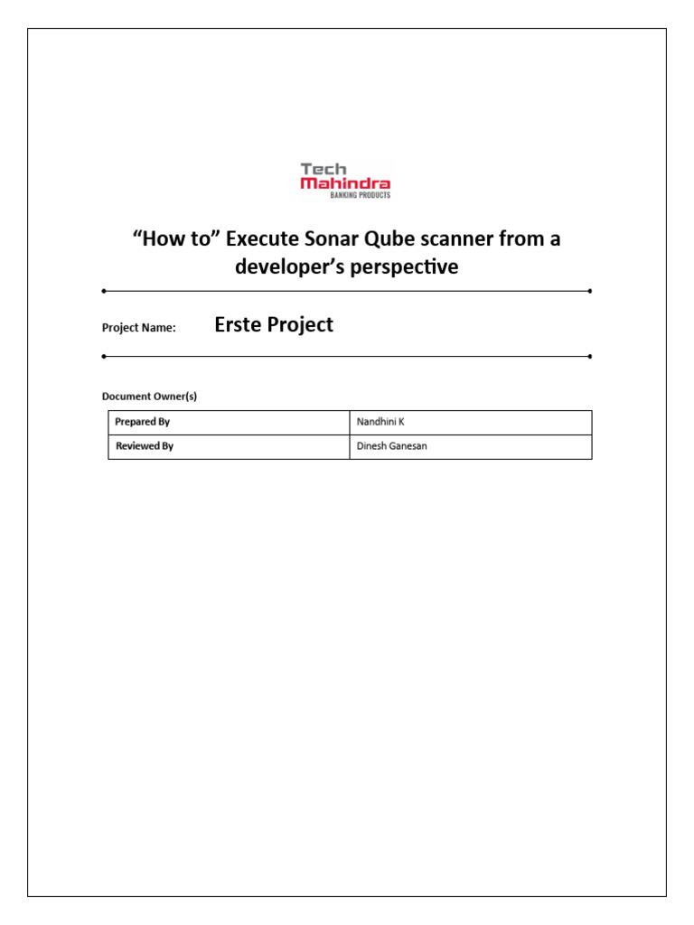 How To Execute Sonarqube Scanner Pdf Image Scanner Directory Computing