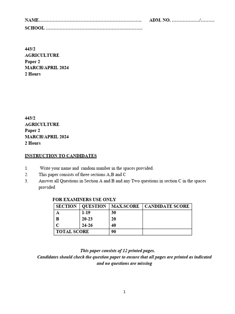 Agric PP2 | Download Free PDF | Sheep | Ruminant