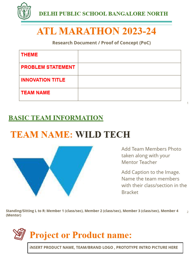 Atl Marathon 2023-24 Research Document Template | PDF | Performance ...