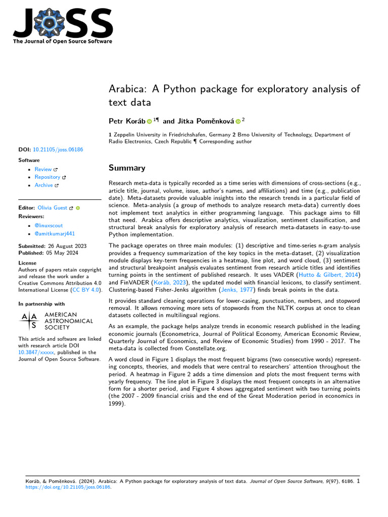 Arabica Python Language Text Data Extraction Paper | PDF | Time Series ... Arabica Python Language Text Data Extraction Paper | PDF | Time Series ...