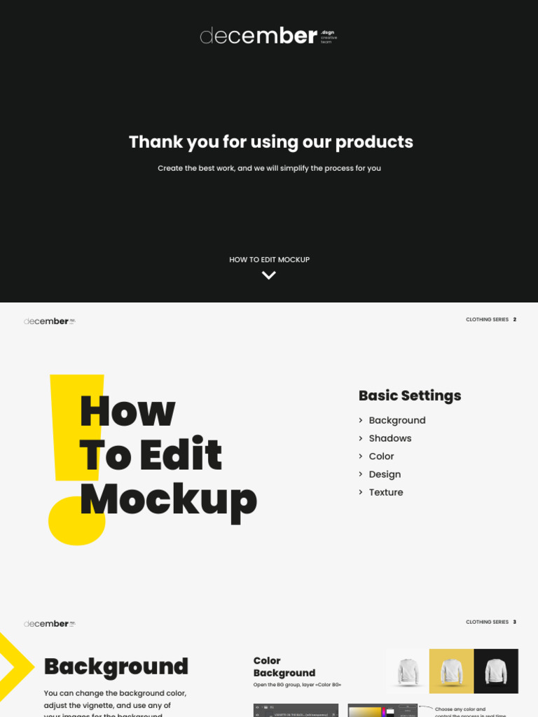Instructions - Mockup - Clothes - 01 | Download Free PDF | Graphic Design