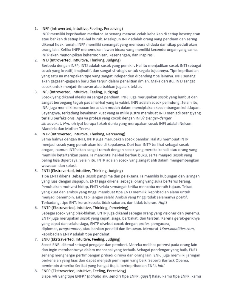 Rangkuman PPT Pak2b Personality | PDF