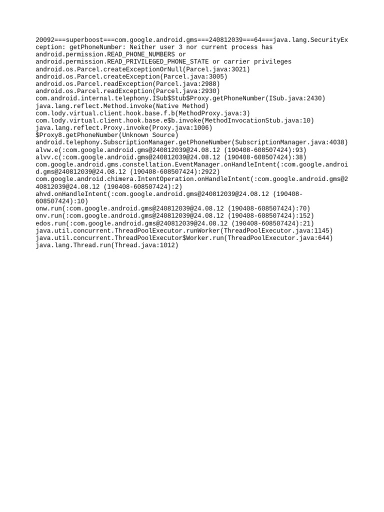 Android SecurityException Debugging | PDF