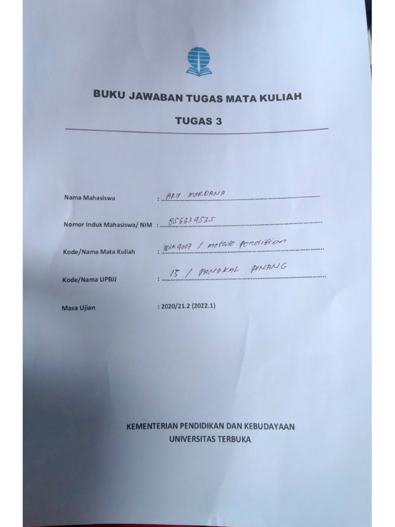Arifmardana TMK 3 Metodepenelitian | PDF