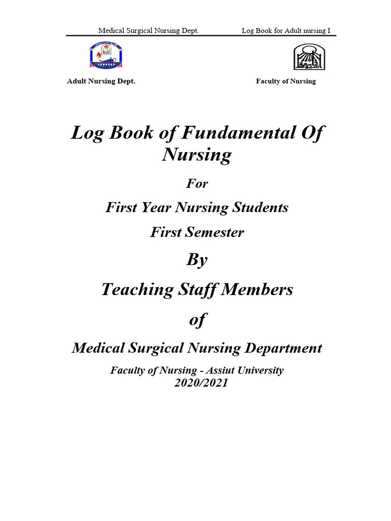 Nursing Log Book for Adult Care | PDF | Blood Pressure | Pulse