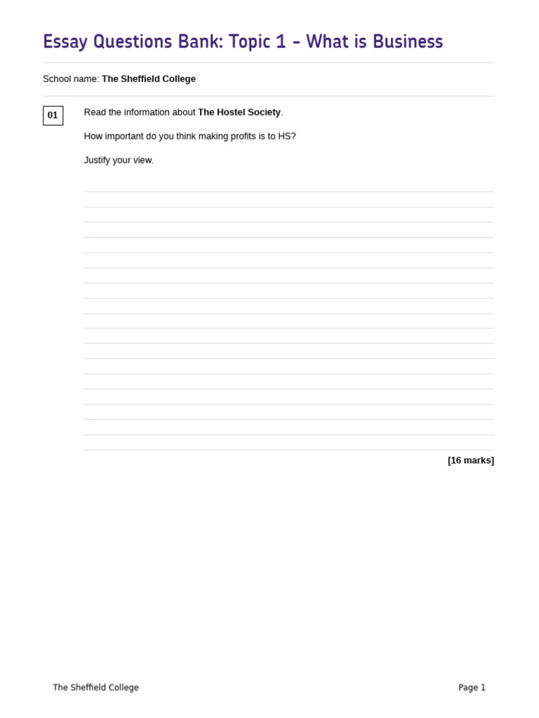 Topic 1 - What Is Business | PDF | Dividend | Inventory