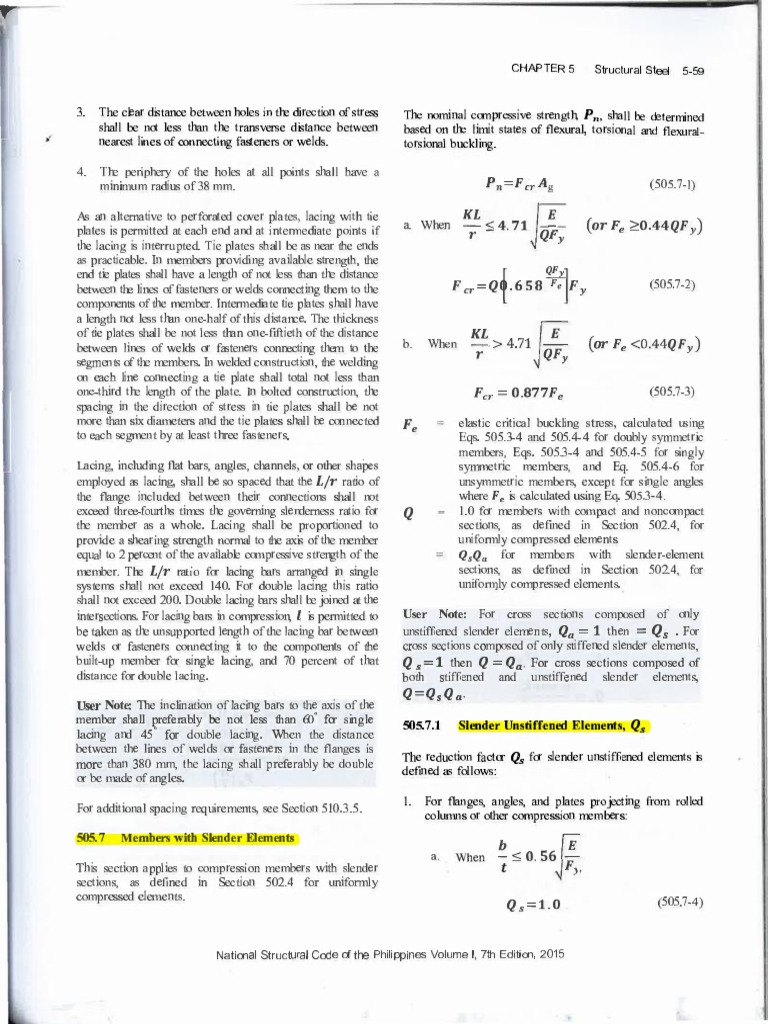 (NSCP) Comression Member With Slender Elements | PDF | Buckling | Applied And Interdisciplinary ...