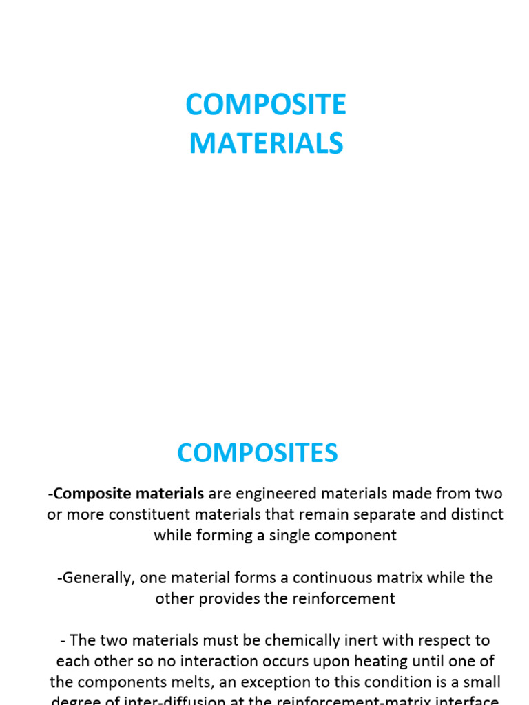 Unit 5(material science) | PDF | Composite Material | Fibre Reinforced Plastic