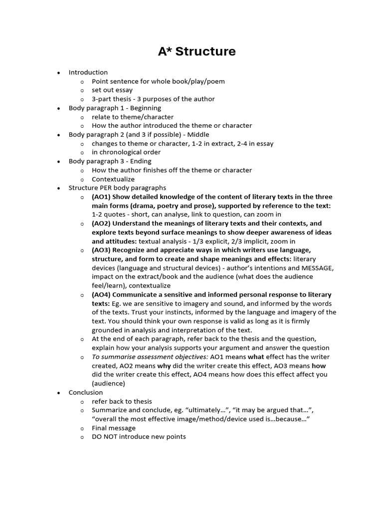 A Star Structure | Download Free PDF | Essays | Paragraph