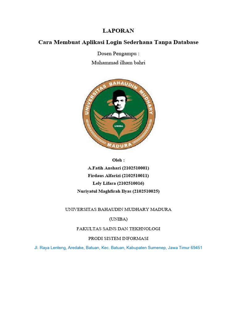 Laporan Mobile Application Development | PDF