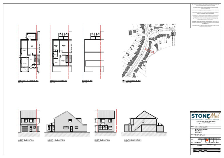 Location Plan With Existing Plans Elevations-783576 | PDF | Buildings ...