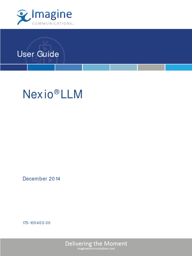 User Guide. Nexio LLM. December | PDF | Computer Network | Icon (Computing)