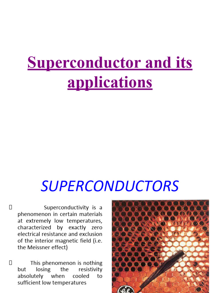 Material Science Unit 4a | PDF | Superconductivity | Materials