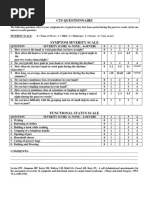 Boston Carpal Tunnel Syndrome Questionnaire BCTQ | PDF | Paresthesia ...