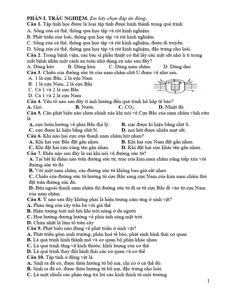 Đề cương CK2 KHTN 7 | PDF