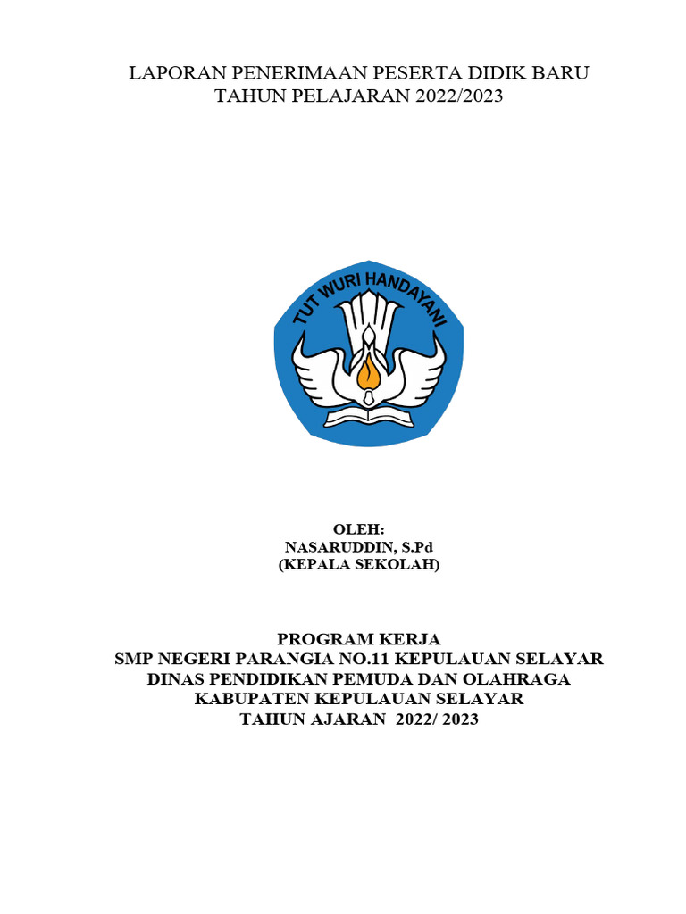 Laporan PPDB Tahun Pelajaran 2022-2023 | PDF