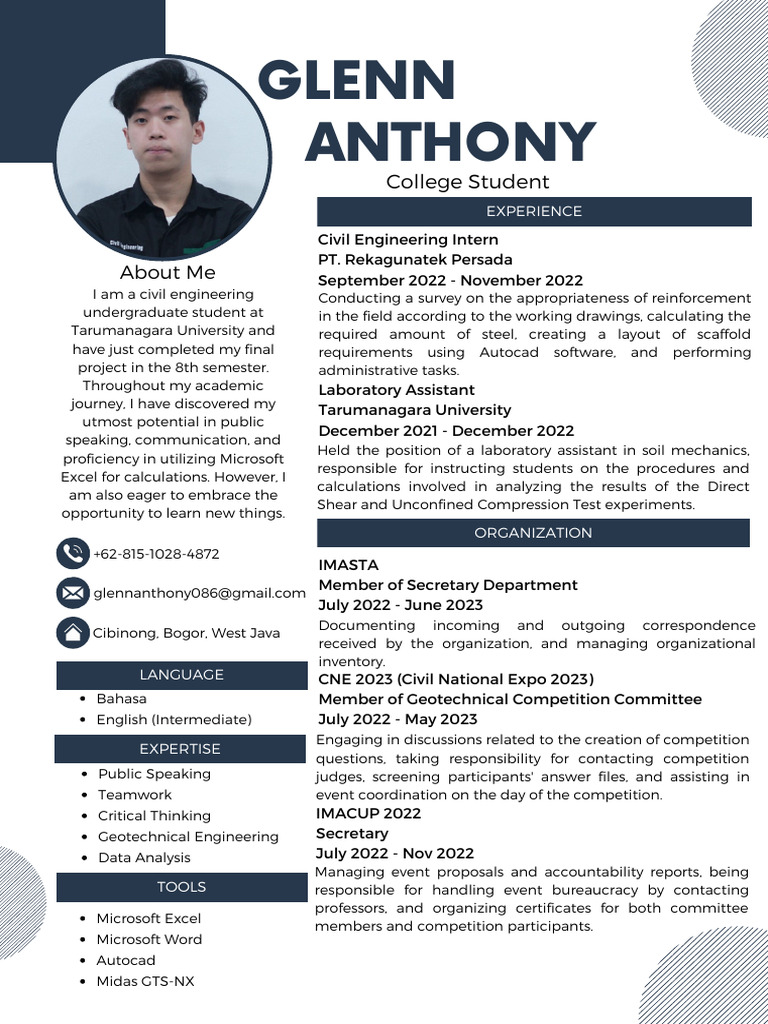 CV Glenn Anthony-1 | PDF