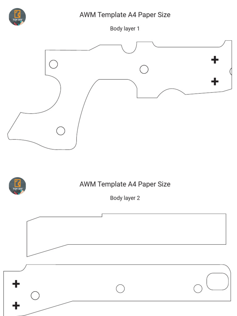 Template AWM A4 Paper Size ToyDIY | PDF