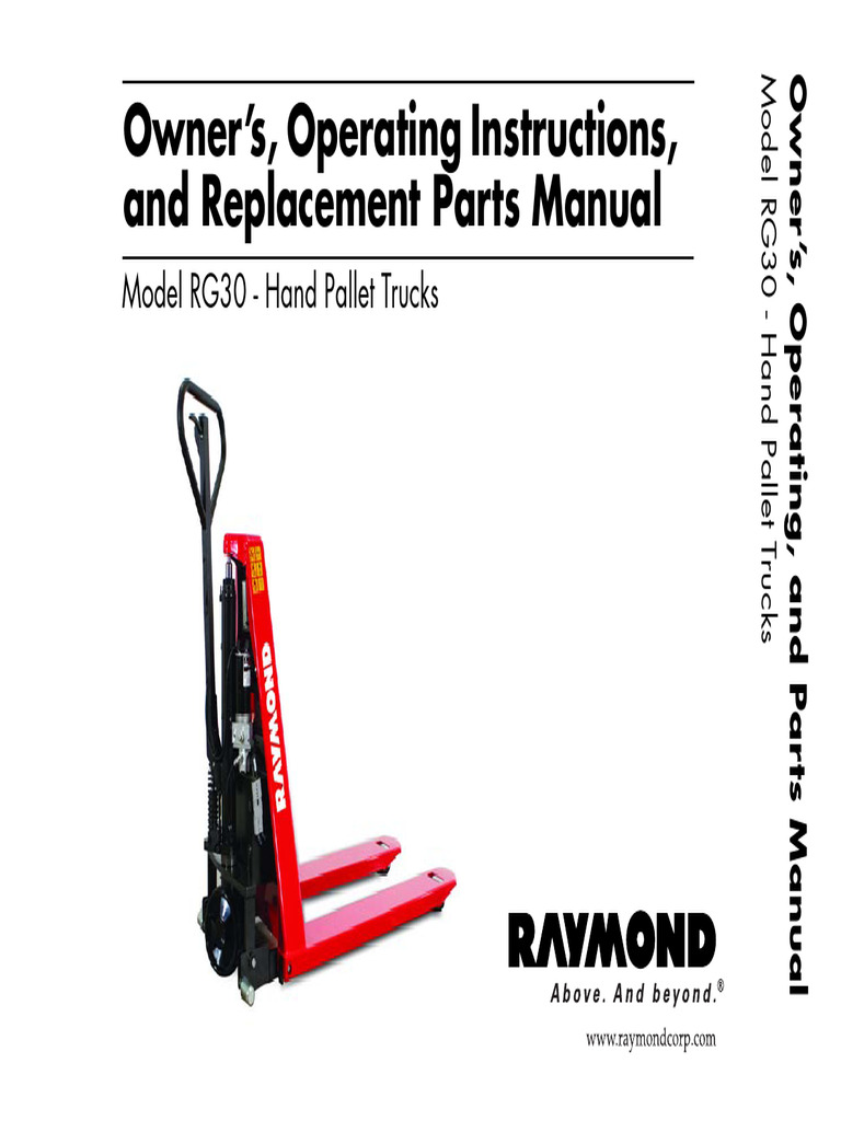 Hand Pallet RG30 | PDF | Forklift | Elevator