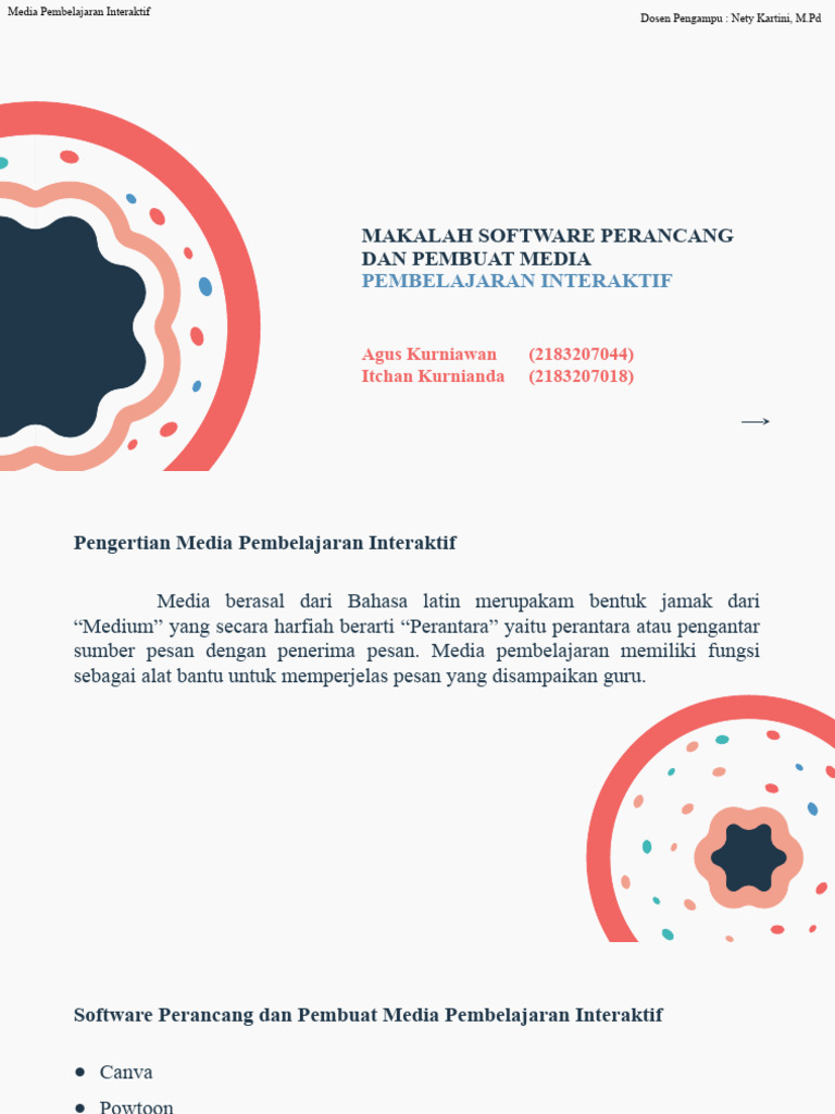 Media Pembelajaran Interaktif | PDF