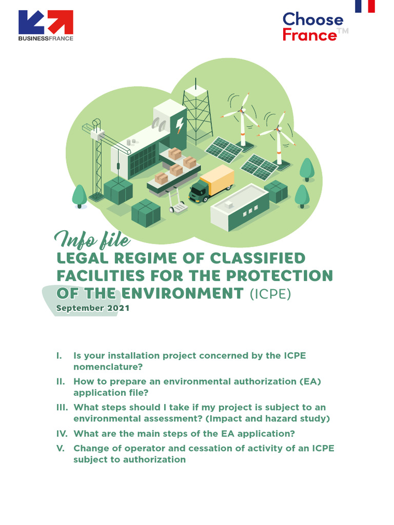 ICPE | PDF | Environmental Impact Assessment | Risk