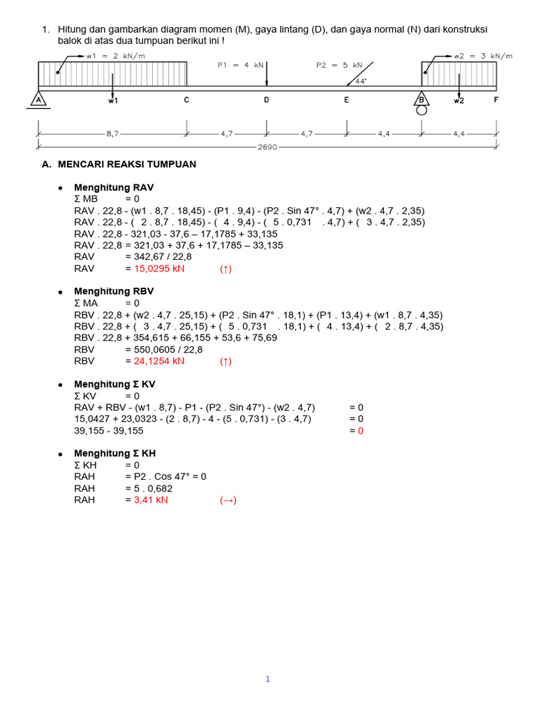 Analisis Struktur 1 | PDF