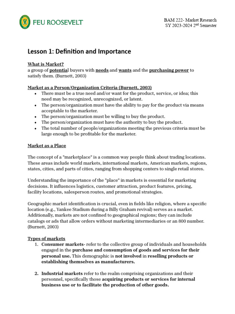 BAM 222 - Lesson 1. Definition and Importance | PDF | Marketing ... BAM 222 - Lesson 1. Definition and Importance | PDF | Marketing ...