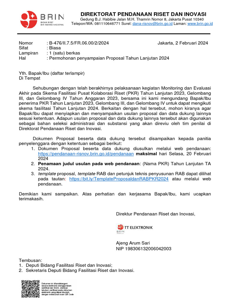 476_UNDANGANPENYAMPAIANPROPOSALPKRTAHUNLANJUTAN2024fix | PDF