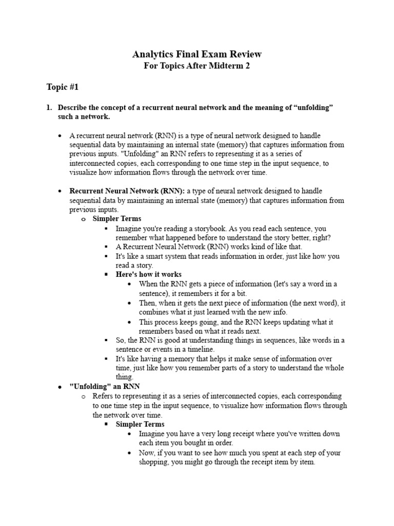 RNN and LSTM Neural Network Review | PDF | Machine Learning ...
