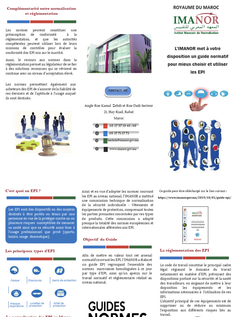 Guide des Normes EPI au Maroc | PDF | Équipement de protection ...
