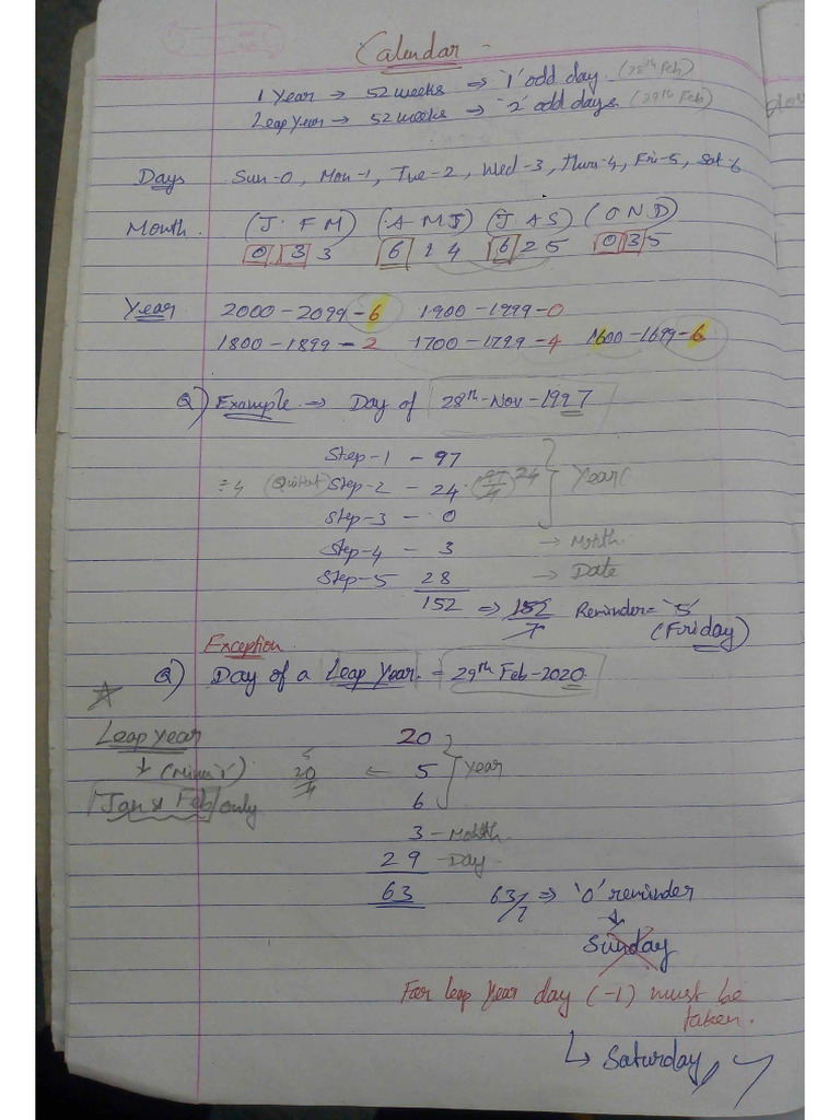 Calendar Tricks | PDF