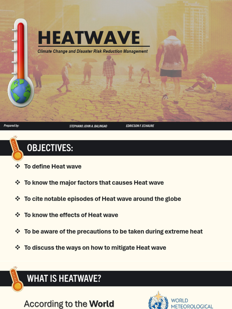 CCDRM-Report Topic-6 Heatwave | PDF | Heat Wave | Atmosphere Of Earth