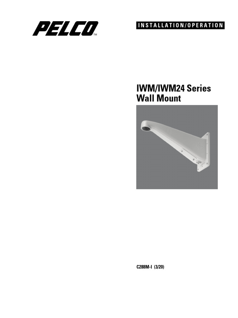 SUPORTE DOME WM-IWM24 Series Wall Mount Installation Manual | PDF ...