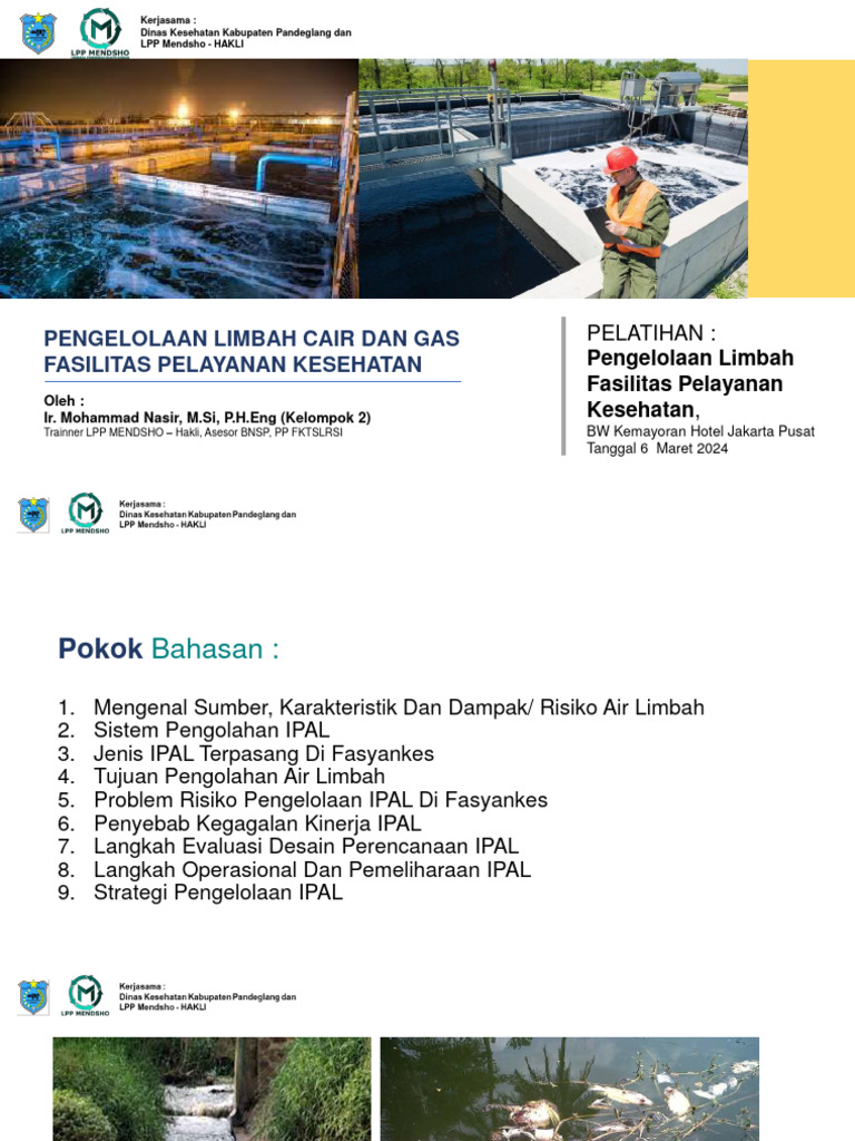 Pengelolaan Limbah Cair Fasyankes Efektif | PDF