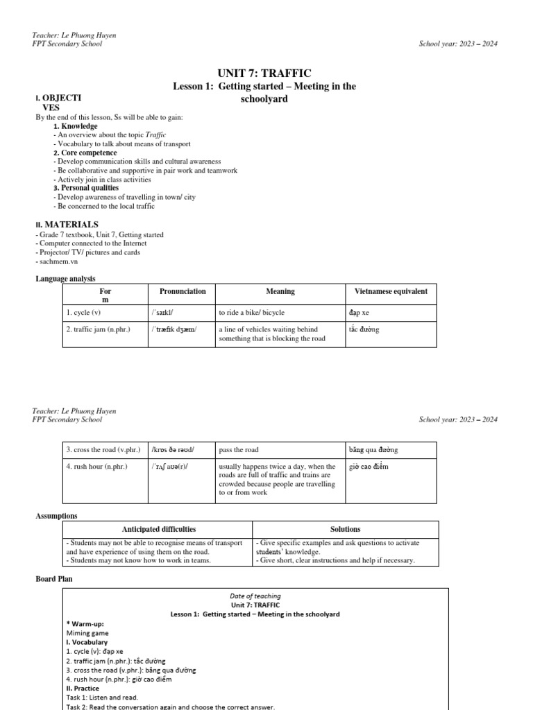 TA7-Unit 7 | PDF | Teachers | Procedural Knowledge