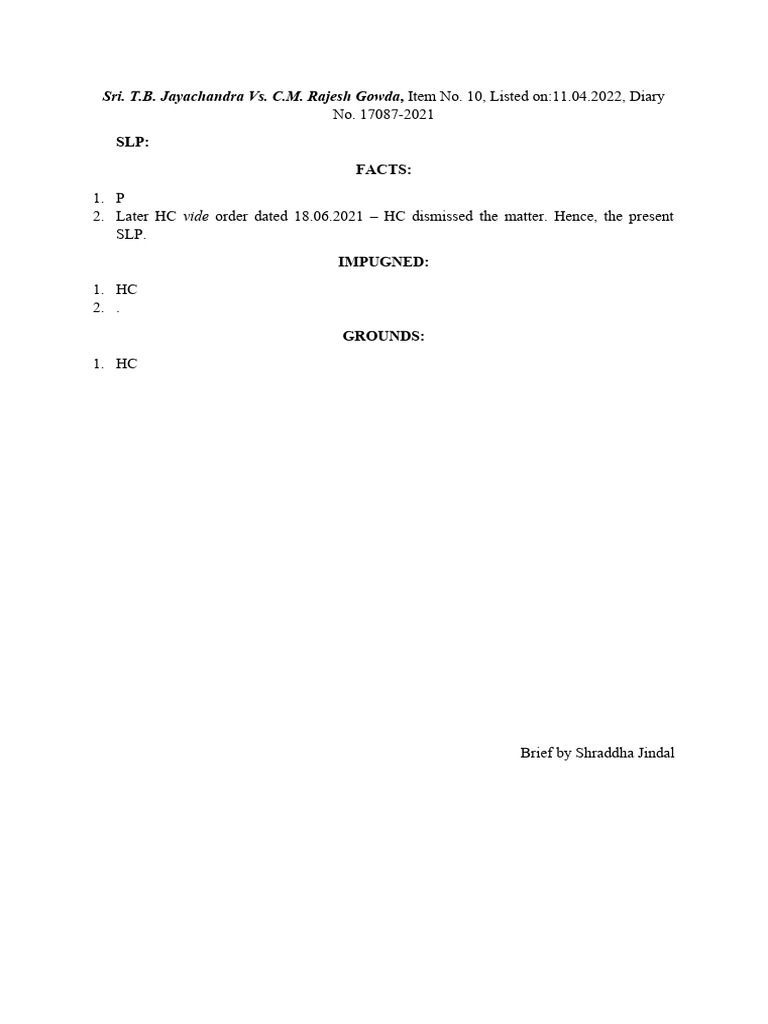 SLP Template | PDF
