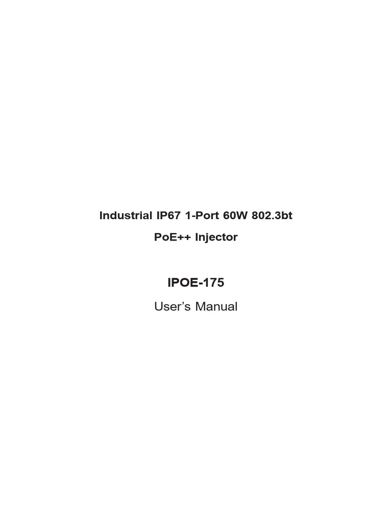 EM IPOE 175 - v2.0 | PDF | Networking Standards | Electrical Components