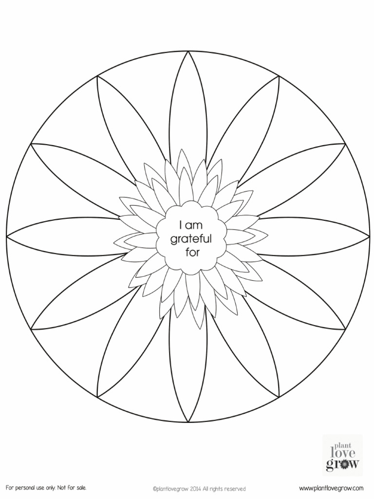 Gratitude Mandala 1 | PDF