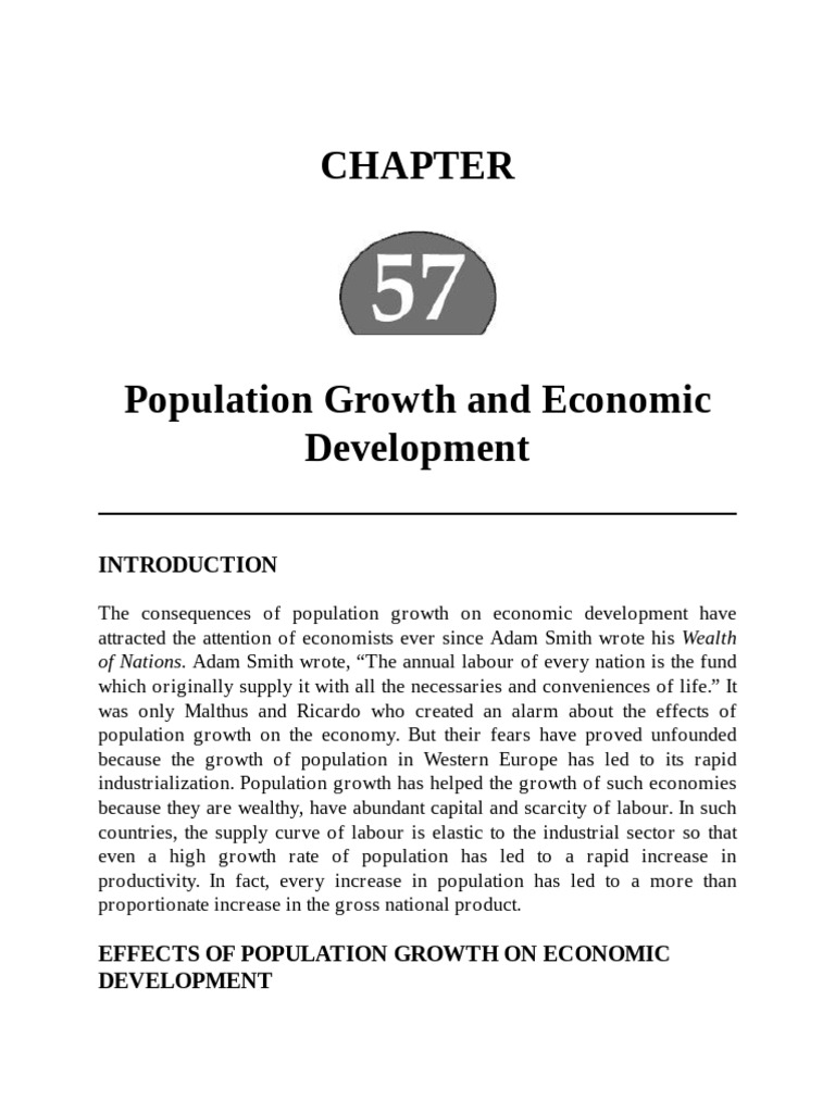 Population Growth and Economic Development | Download Free PDF | Cost ...