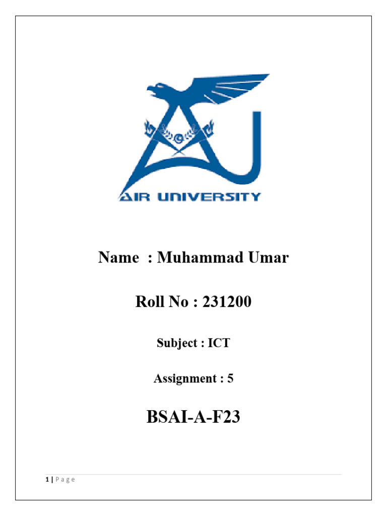 Ict Assignment 5 Pdf Html Element Html