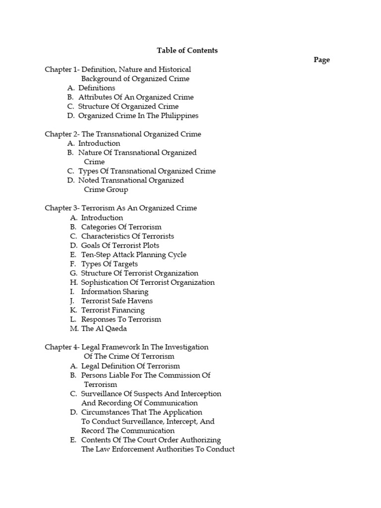 Organized Crime Investigation Overview | PDF | Organized Crime | Crimes