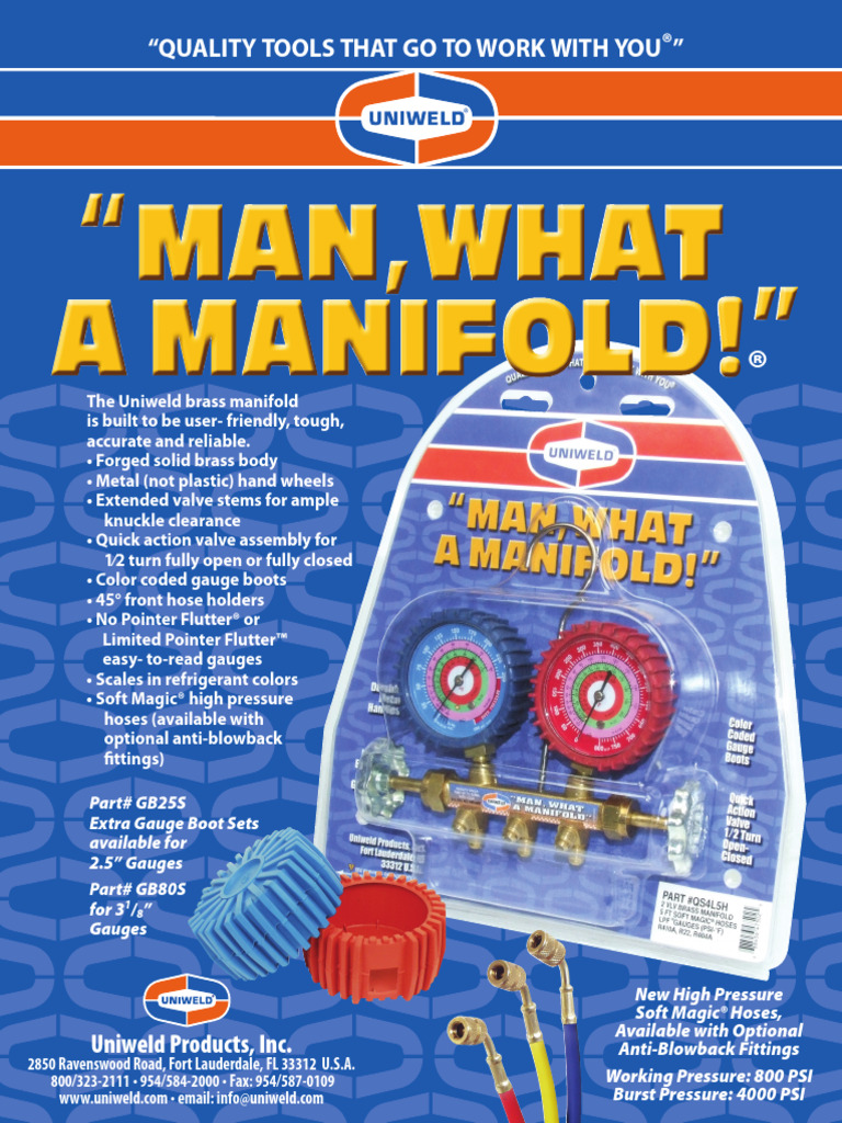 Ficha Técnica Manifold - UNIWELD | PDF