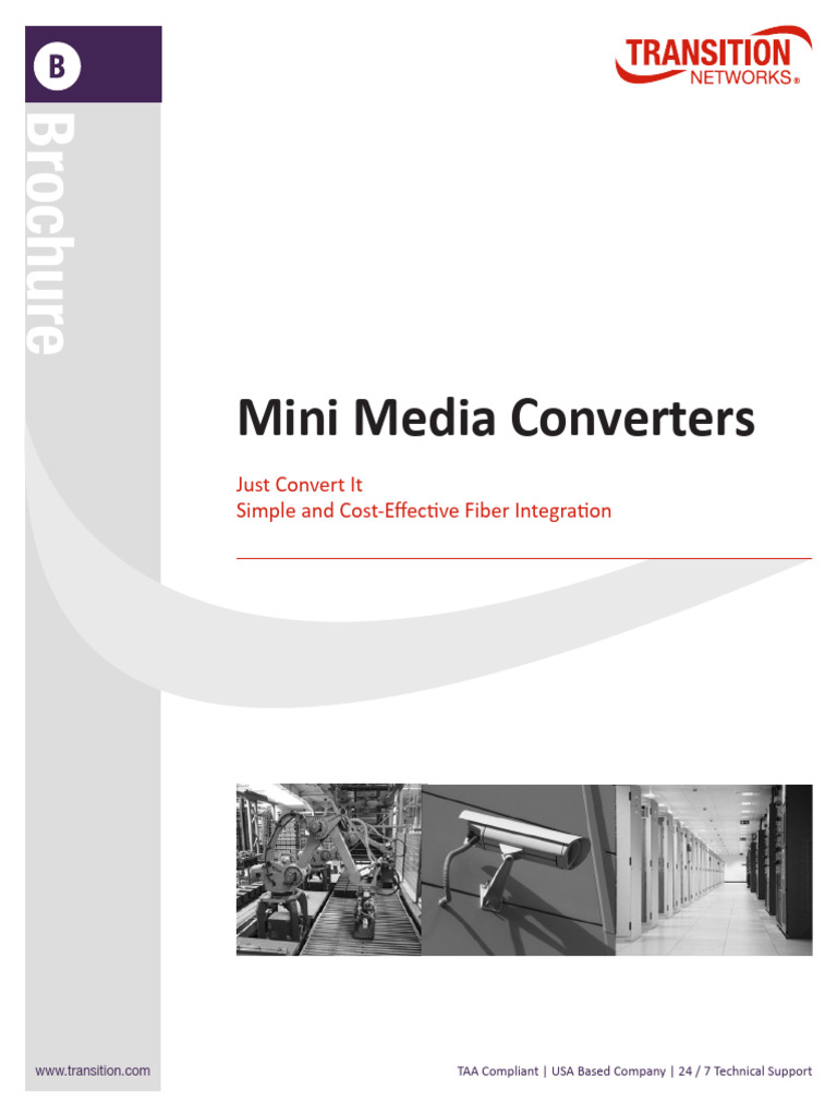 Conversores Transition - Mini-Brochure | PDF | Computer Network | Osi Model