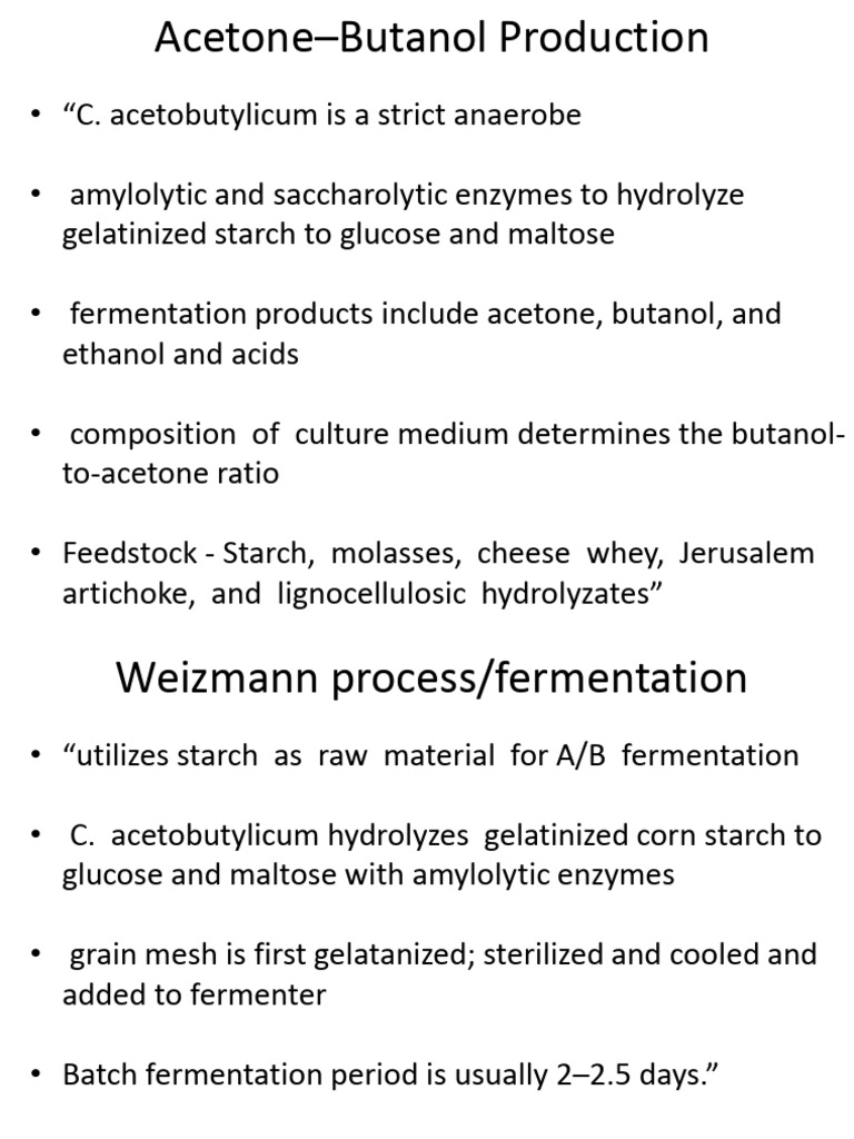 17 Acetone Butanol Production | PDF