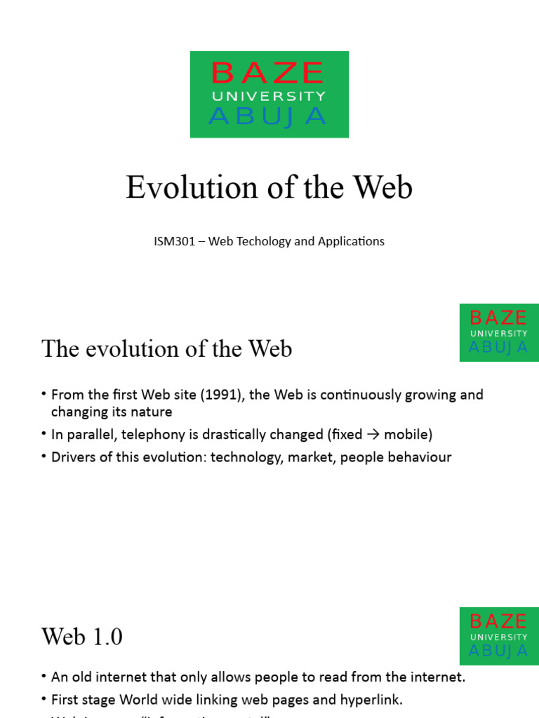 Lecture 3 Evolution of The Web | Download Free PDF | Semantic Web ... Lecture 3 Evolution of The Web | Download Free PDF | Semantic Web ...