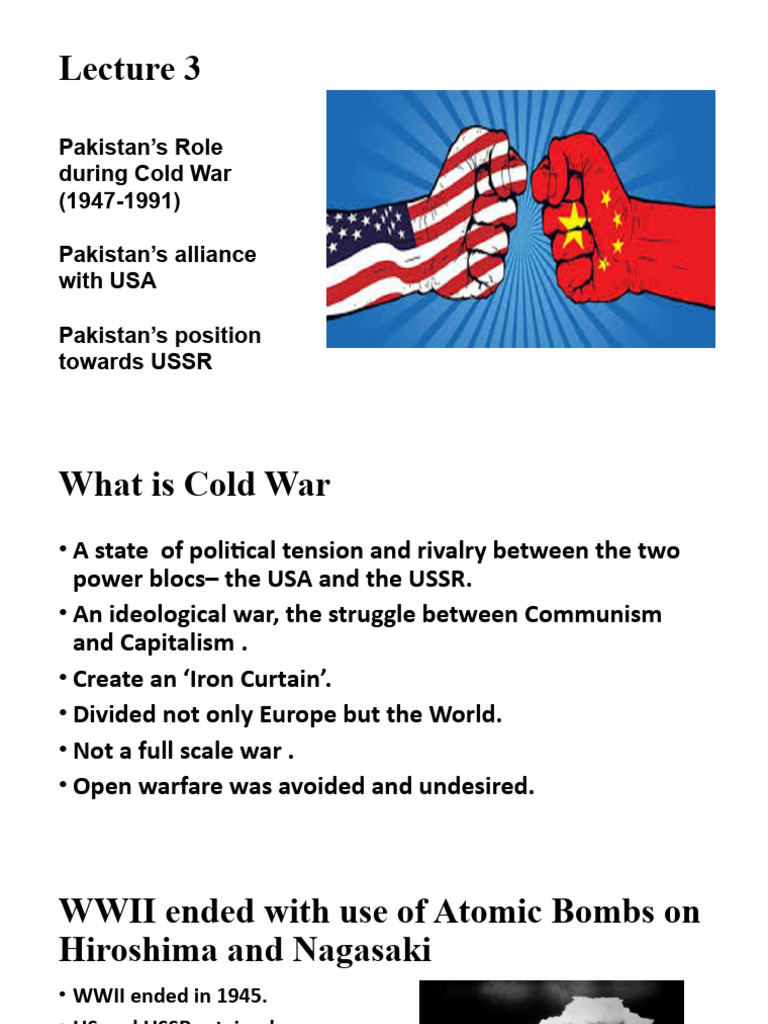 Lecture No. 3, Spring 2024 | PDF | Cold War | Soviet Union